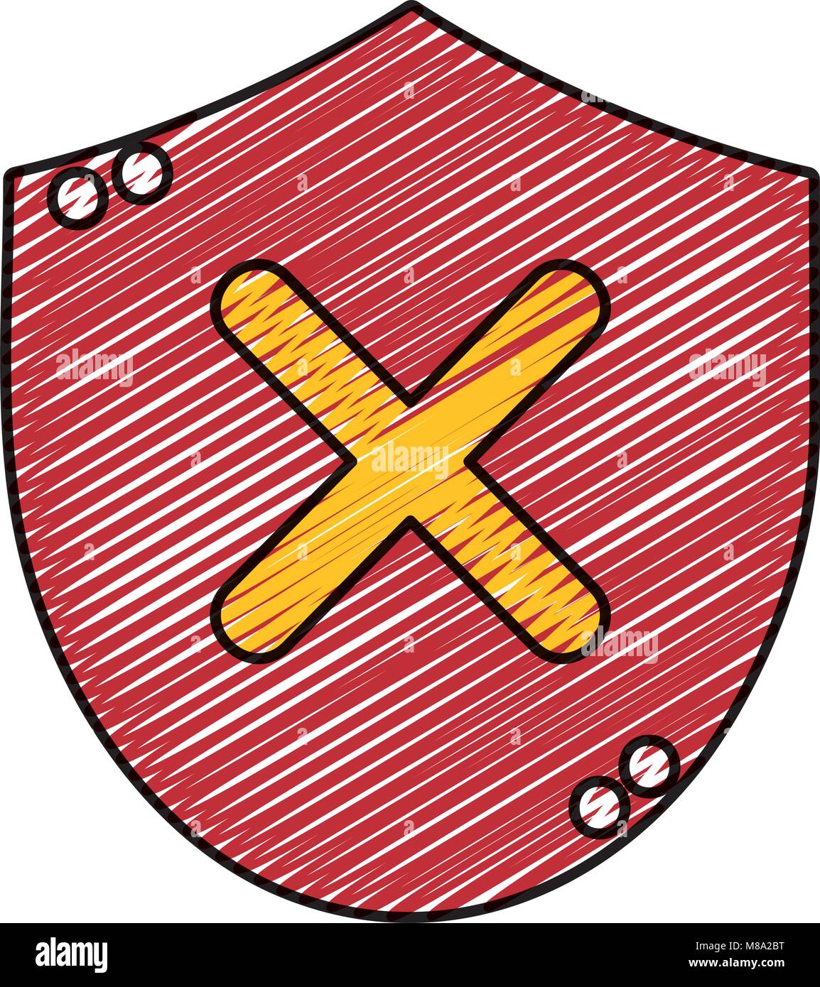 doodle bad shield security protection sign Stock Vector Image & Art - Alamy