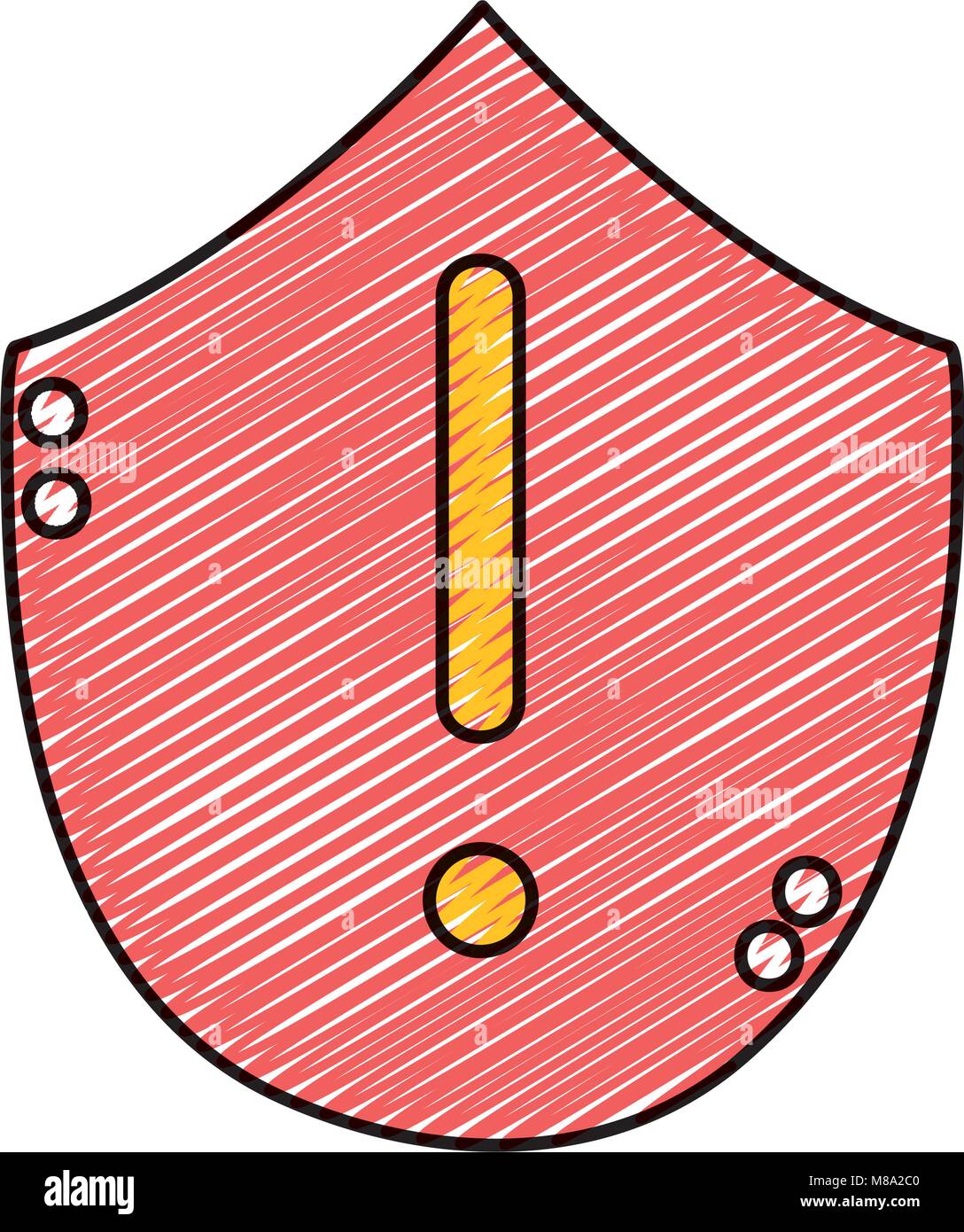 doodle emblem attention caution sign alert Stock Vector Image & Art - Alamy