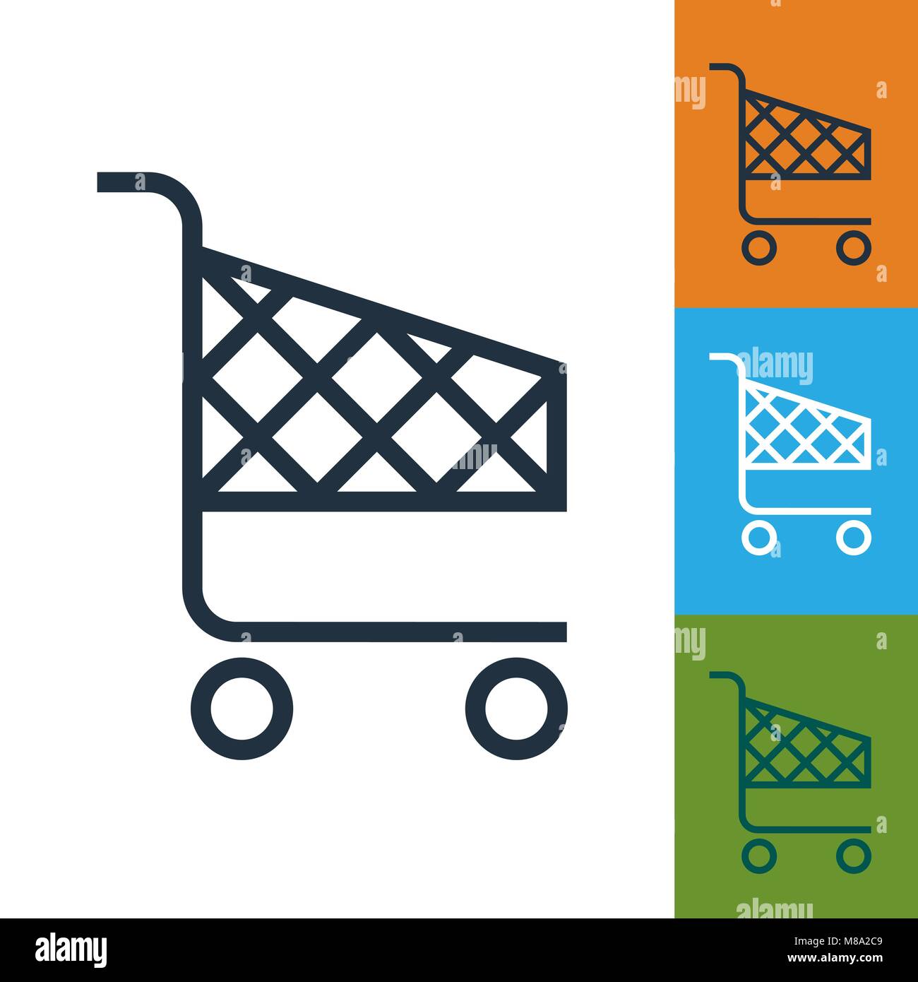 Cart icon vector Stock Vector Images - Alamy