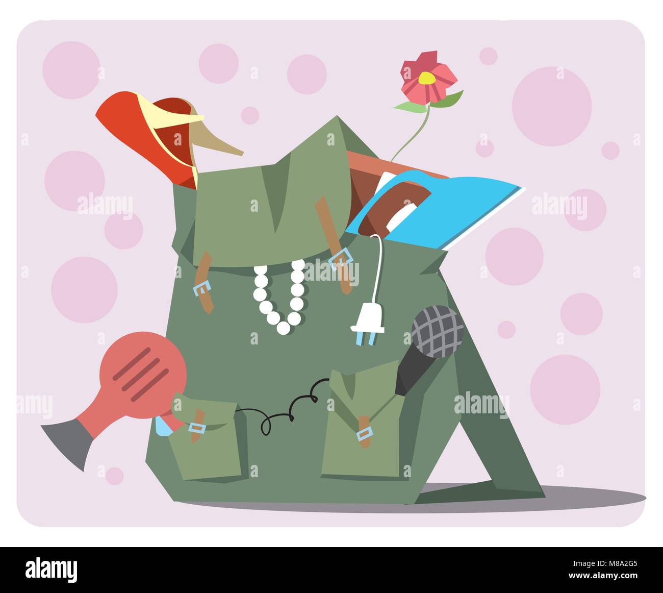 Top view tourist travel Stock Vector Images - Alamy