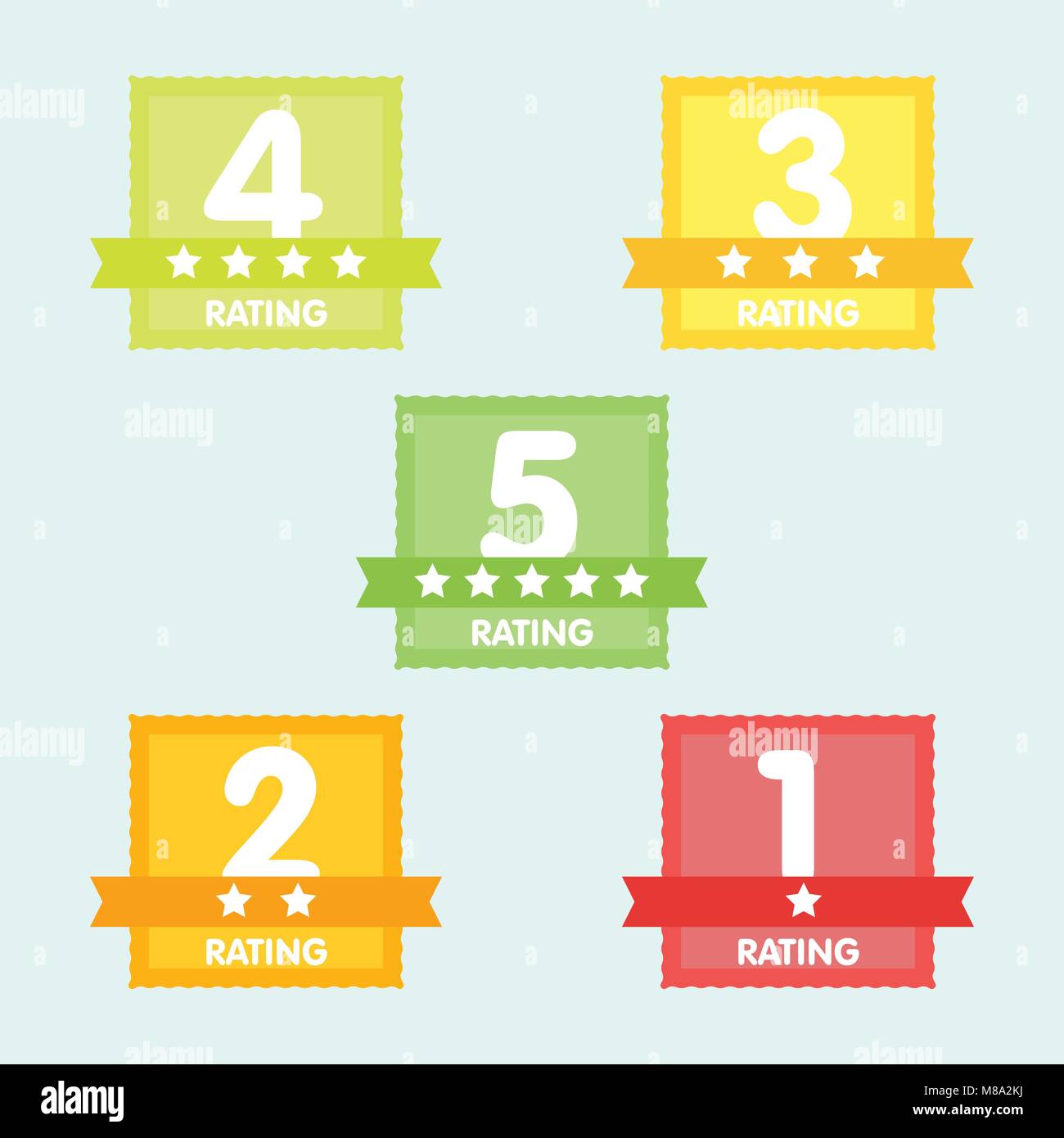 Rating label stars set, vector illustration Stock Vector Image & Art ...