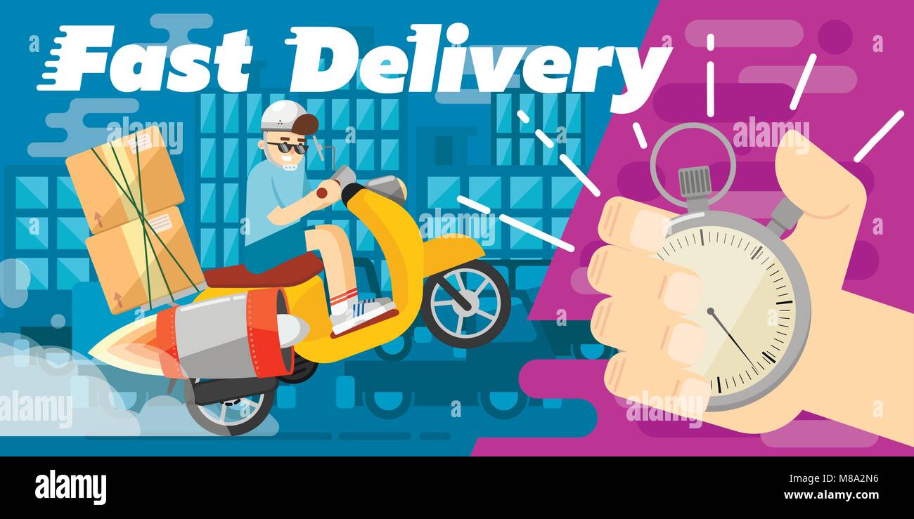 Internet delivery Stock Vector Images - Alamy
