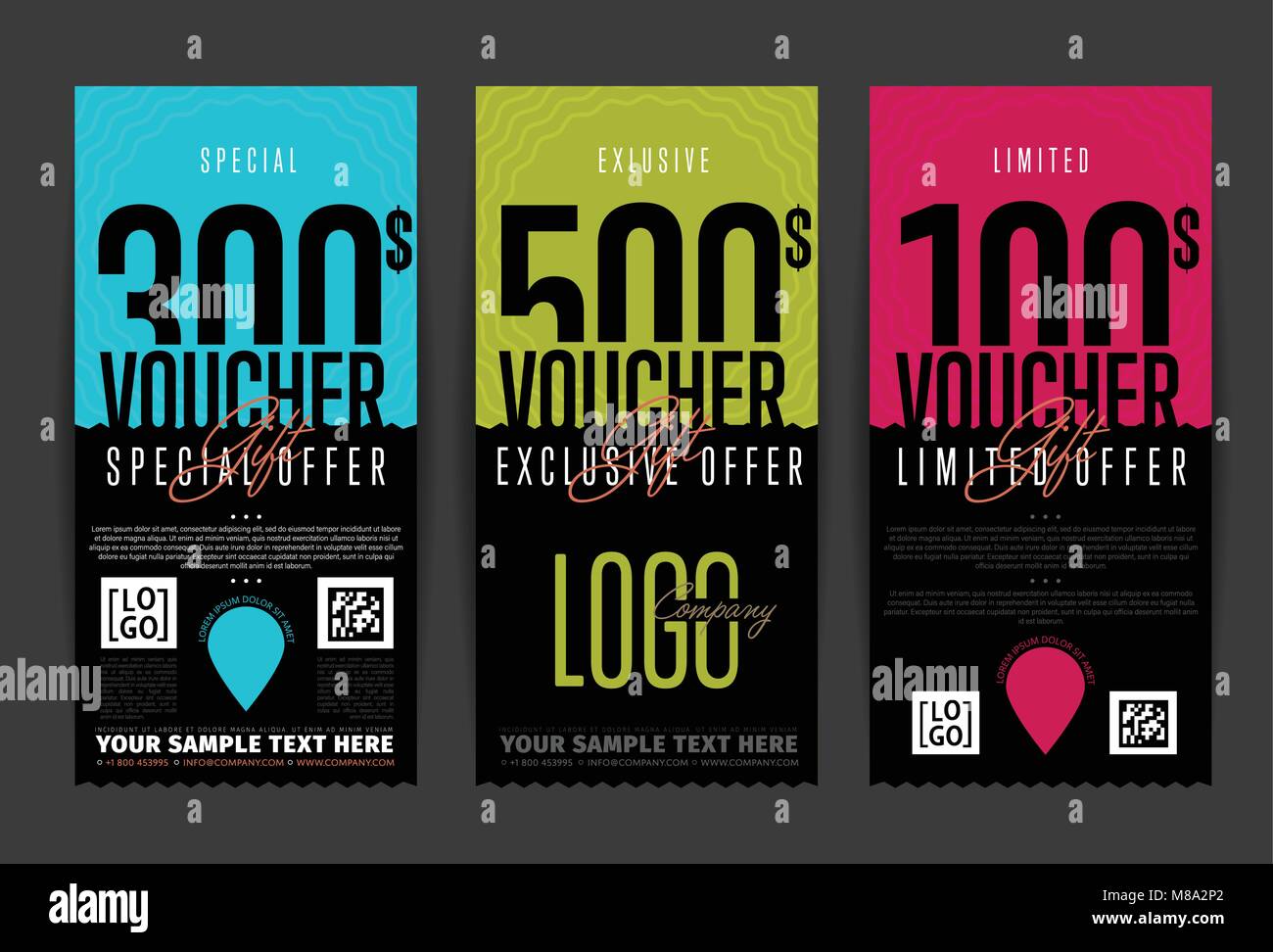 Gift voucher vector template Stock Vector Image & Art - Alamy