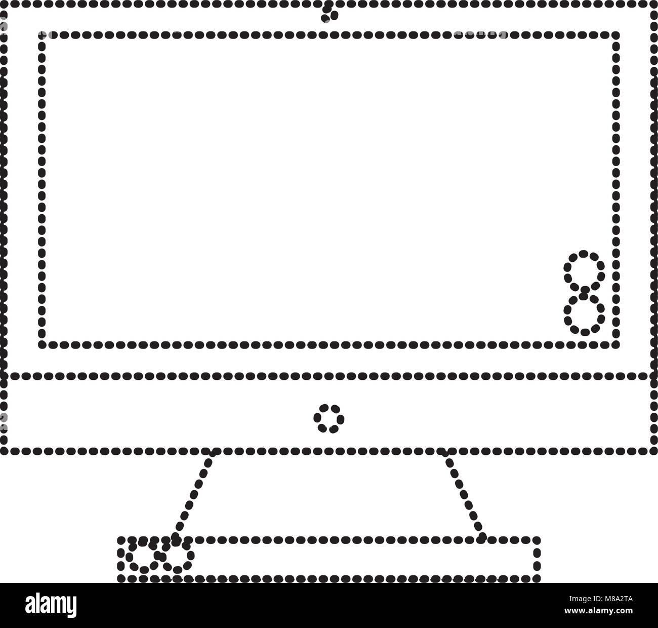 Dotted shape screen computer hi-res stock photography and images - Alamy