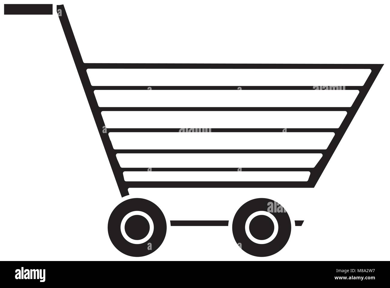 Supermarket Trolley Silhouette High Resolution Stock Photography and ...