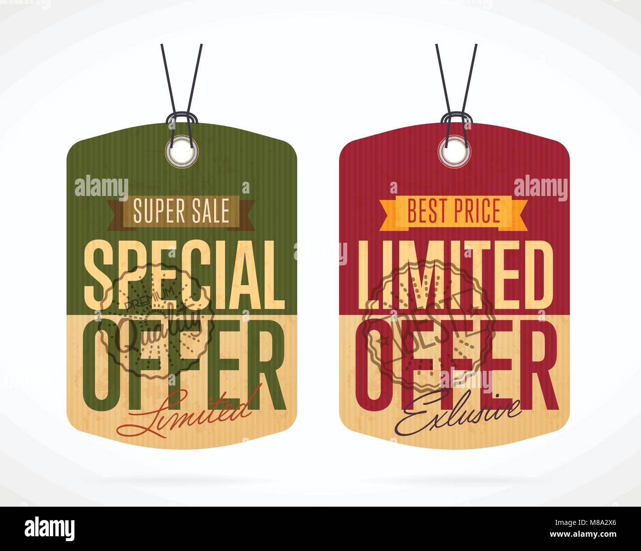 Special and limited offer sticker isolated vector Stock Vector Image ...