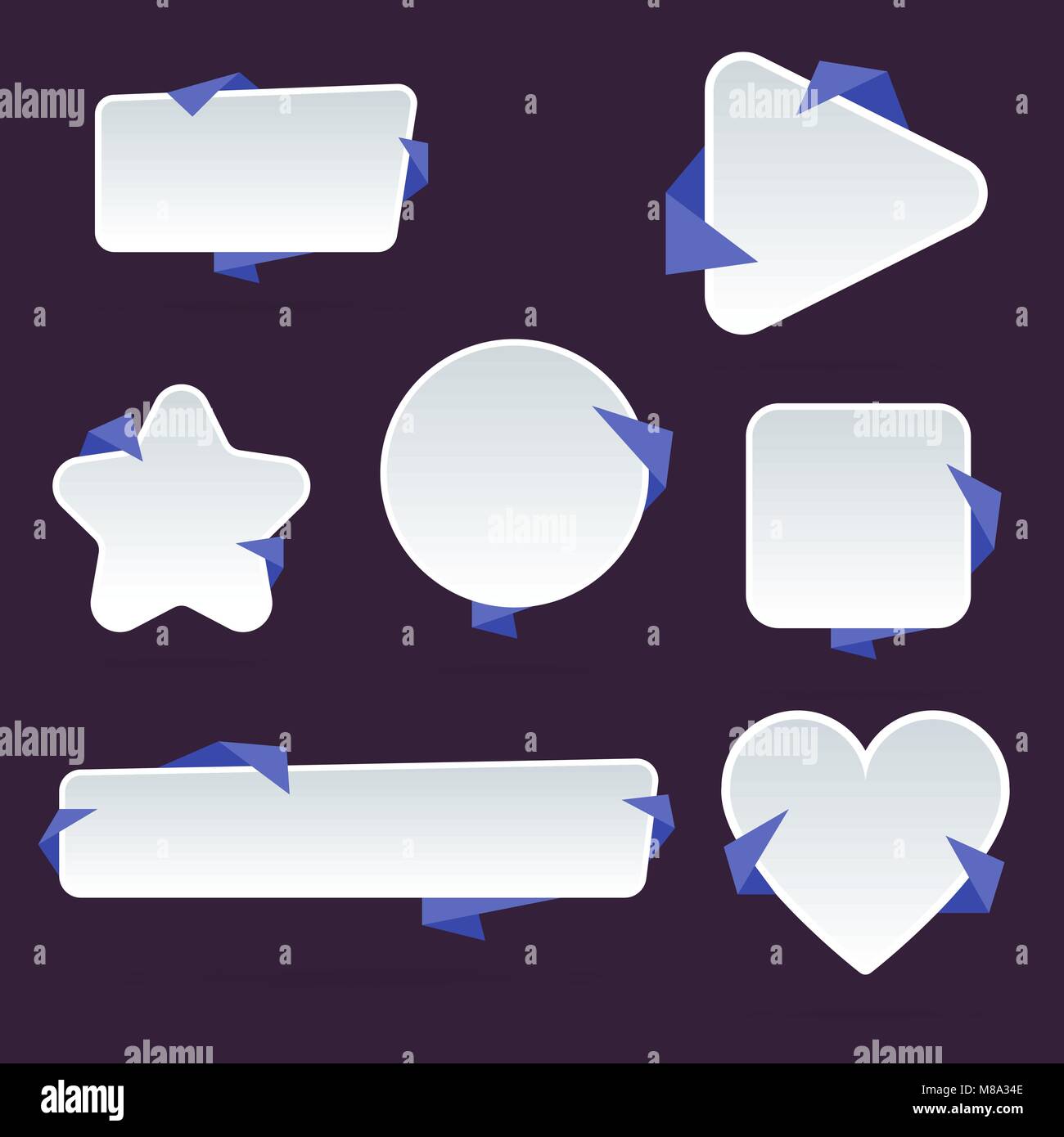 Collection of Vector Abstract Label, Sticker, Tags Stock Vector Image ...