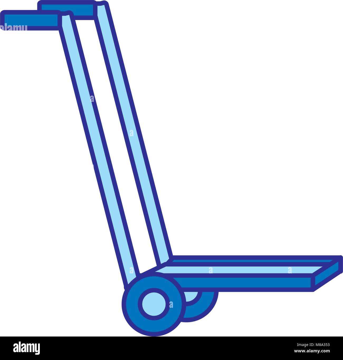 duo color platform trolleys delivery service to package Stock Vector ...