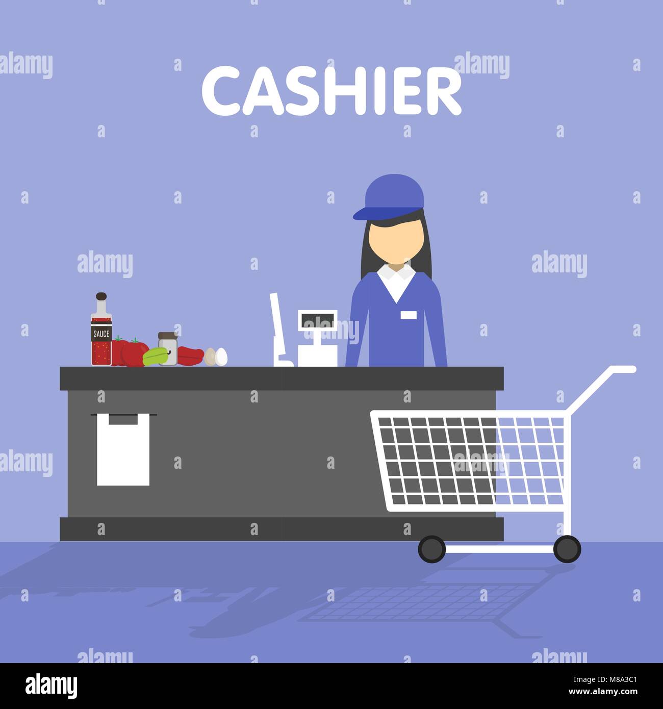 Vector workplace Stock Vector Images - Alamy