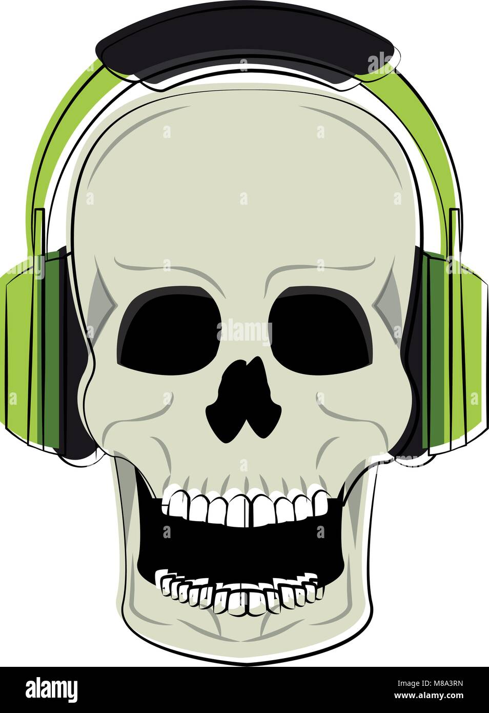 Cool skull cartoon vector illustration graphic design Stock Vector ...
