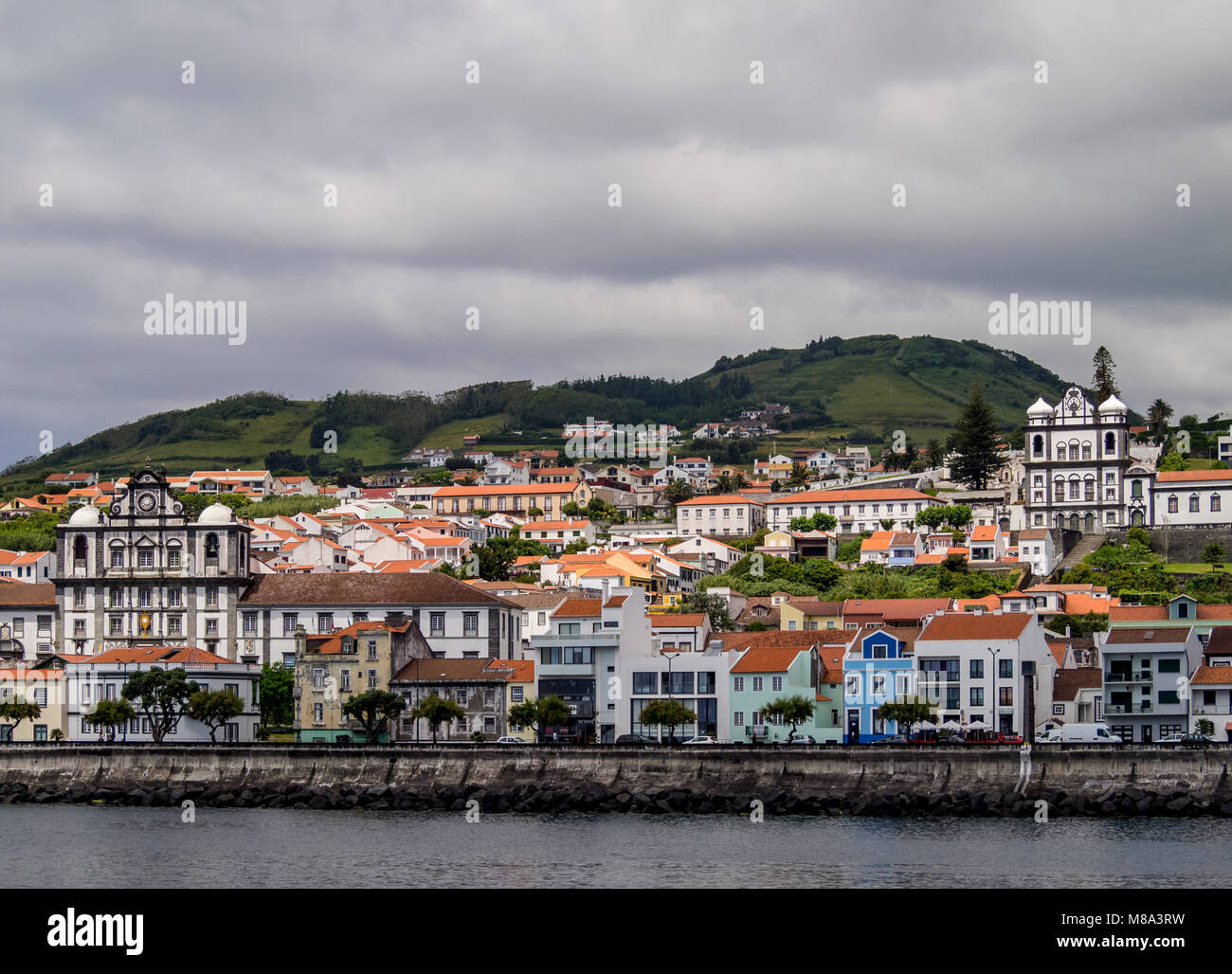 Horta Skyline, Faial Island, Azores, Portugal Stock Photo - Alamy