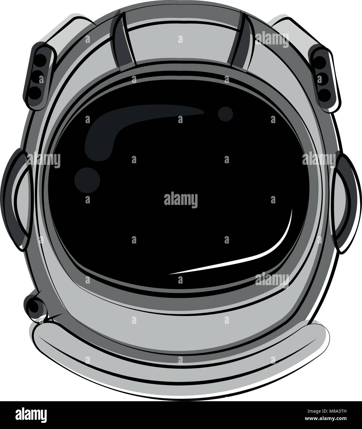 Astronaut helmet cartoon vector illustration graphic design Stock ...