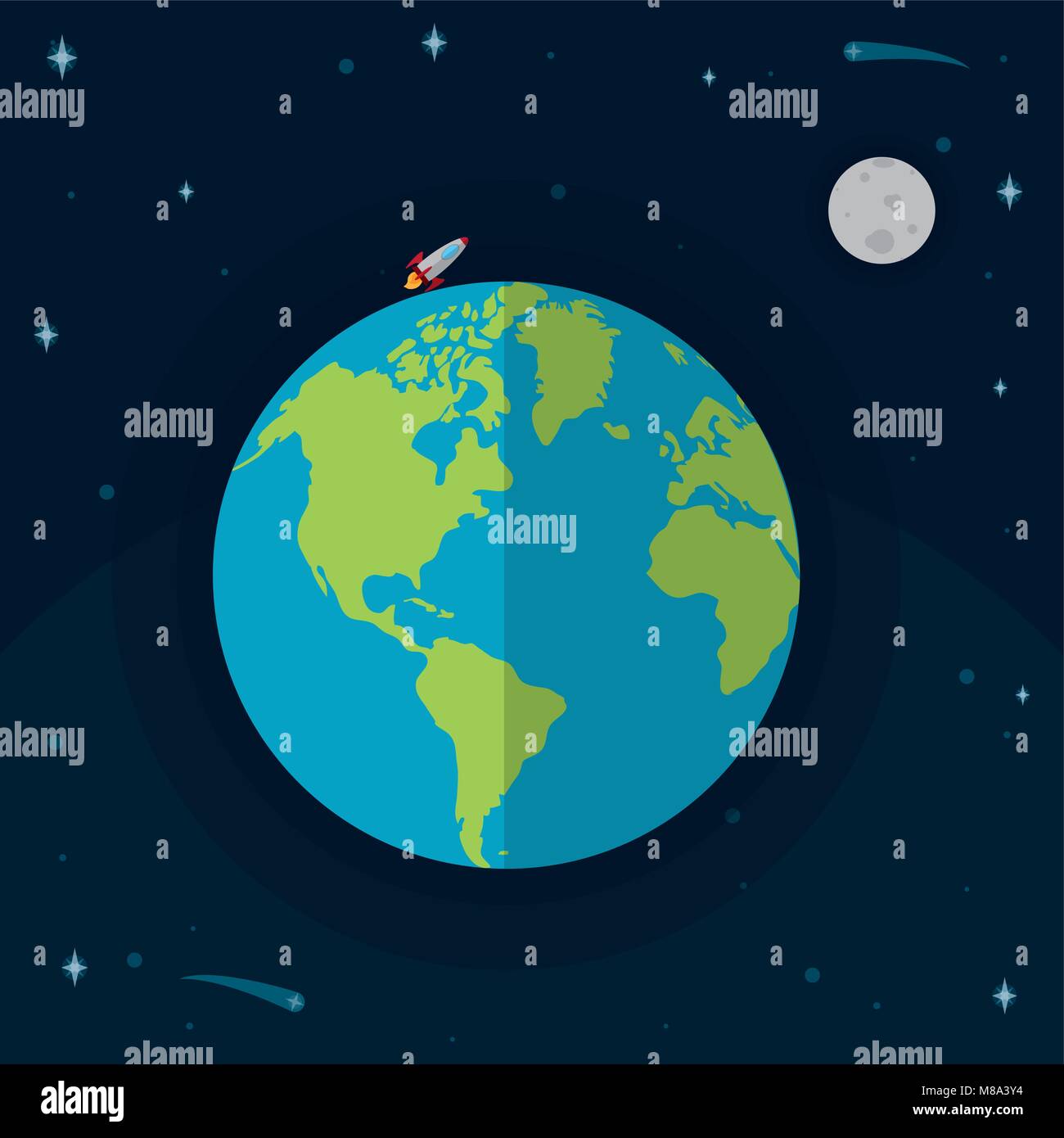 Earth sun galaxy from Stock Vector Images - Alamy