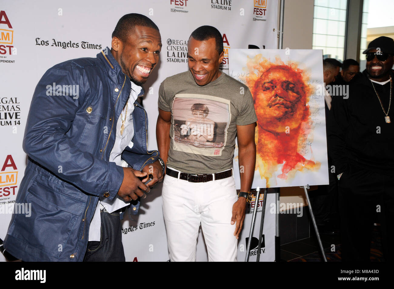 (L-R) Executive producer Curtis '50 Cent' Jackson and boxer Sugar Ray ...