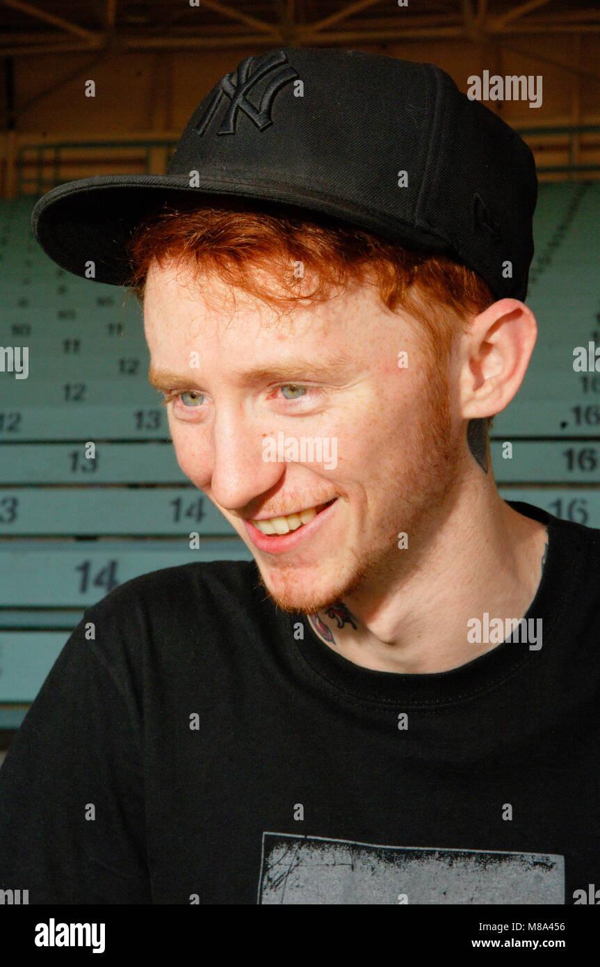 Frank Carter of Gallows backstage during the Vans Warped Tour 2007 ...