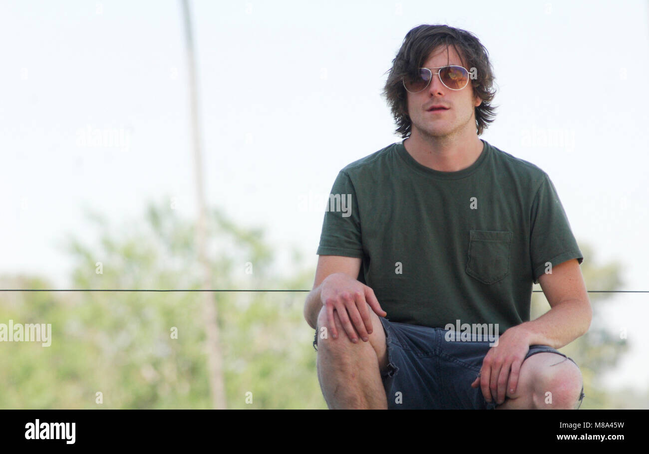 Anthony Green of Circa Survive backstage portrait during the Vans ...