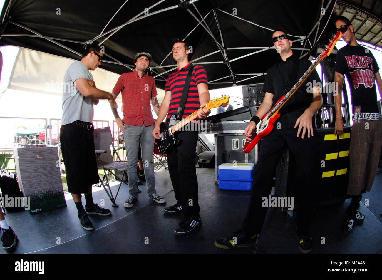 The Briggs backstage during the Vans Warped Tour 2007 Stock Photo - Alamy