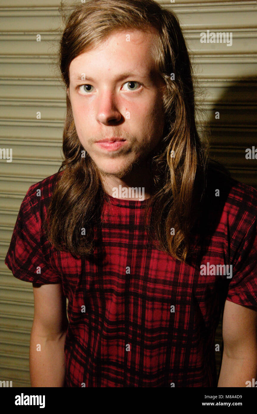 Daniel Hunter aka PlayRadioPlay! backstage portrait during the Vans ...