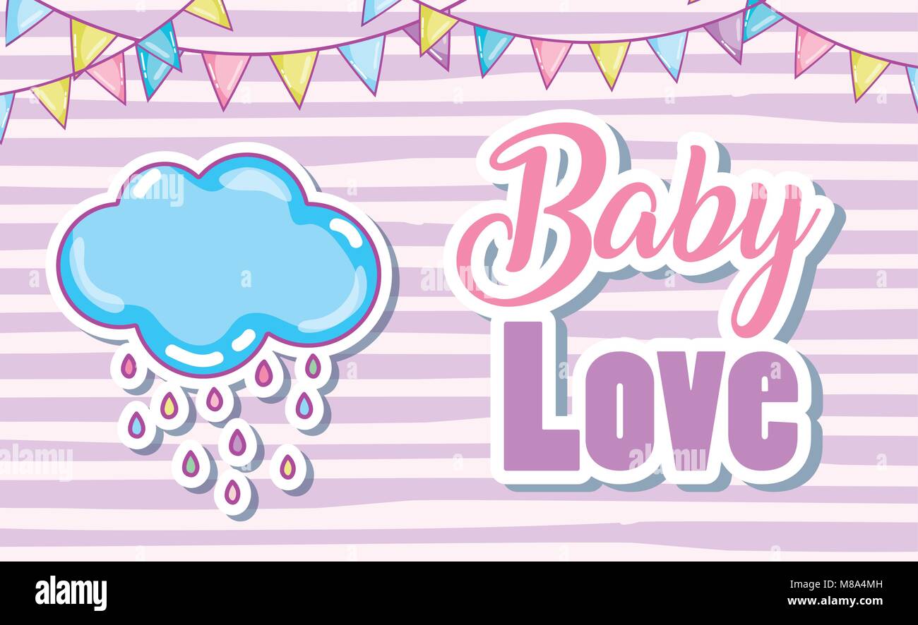 Baby love card Stock Vector Image & Art - Alamy