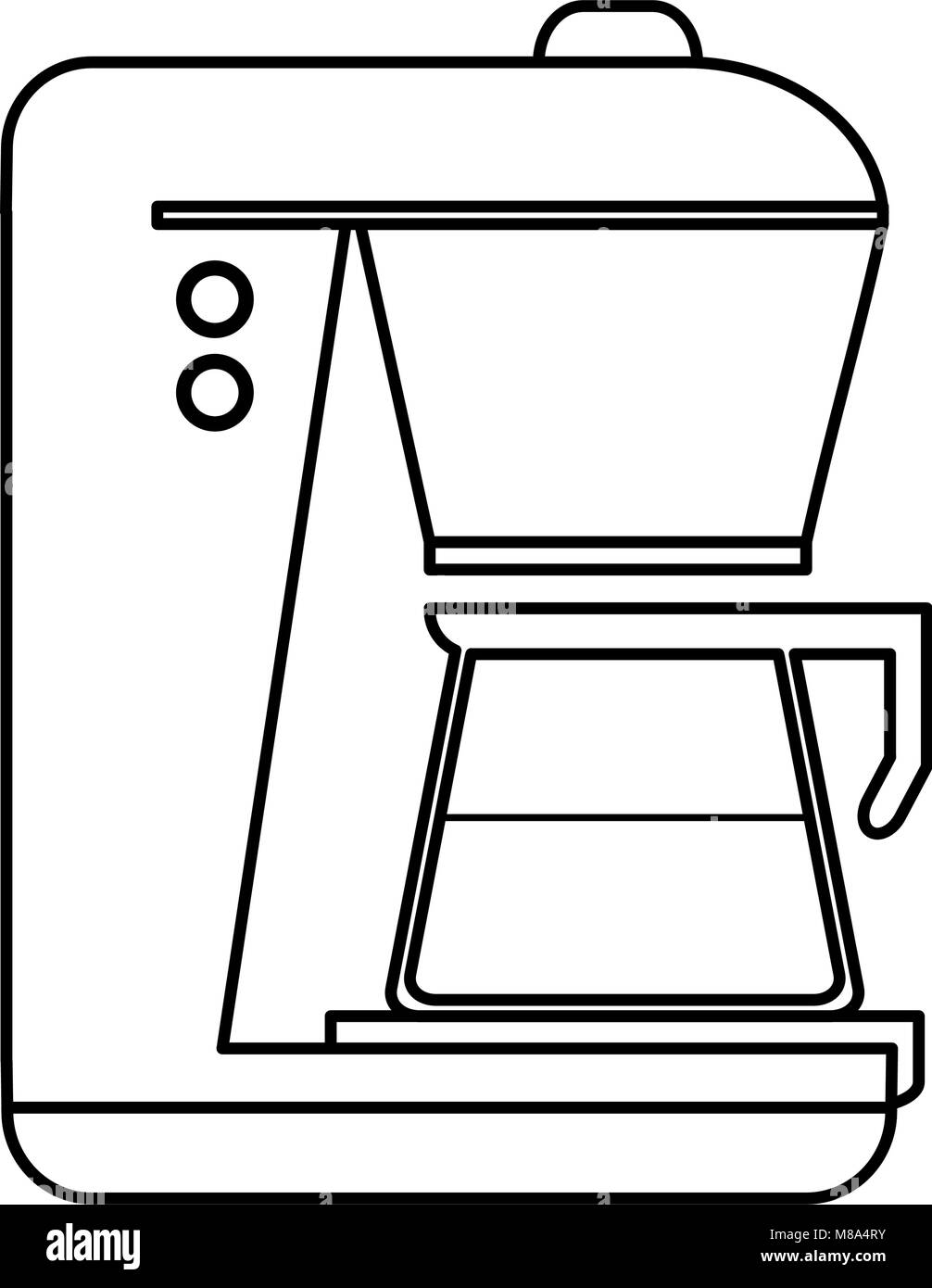 Coffee machine isolated vector illustration graphic design Stock Vector ...