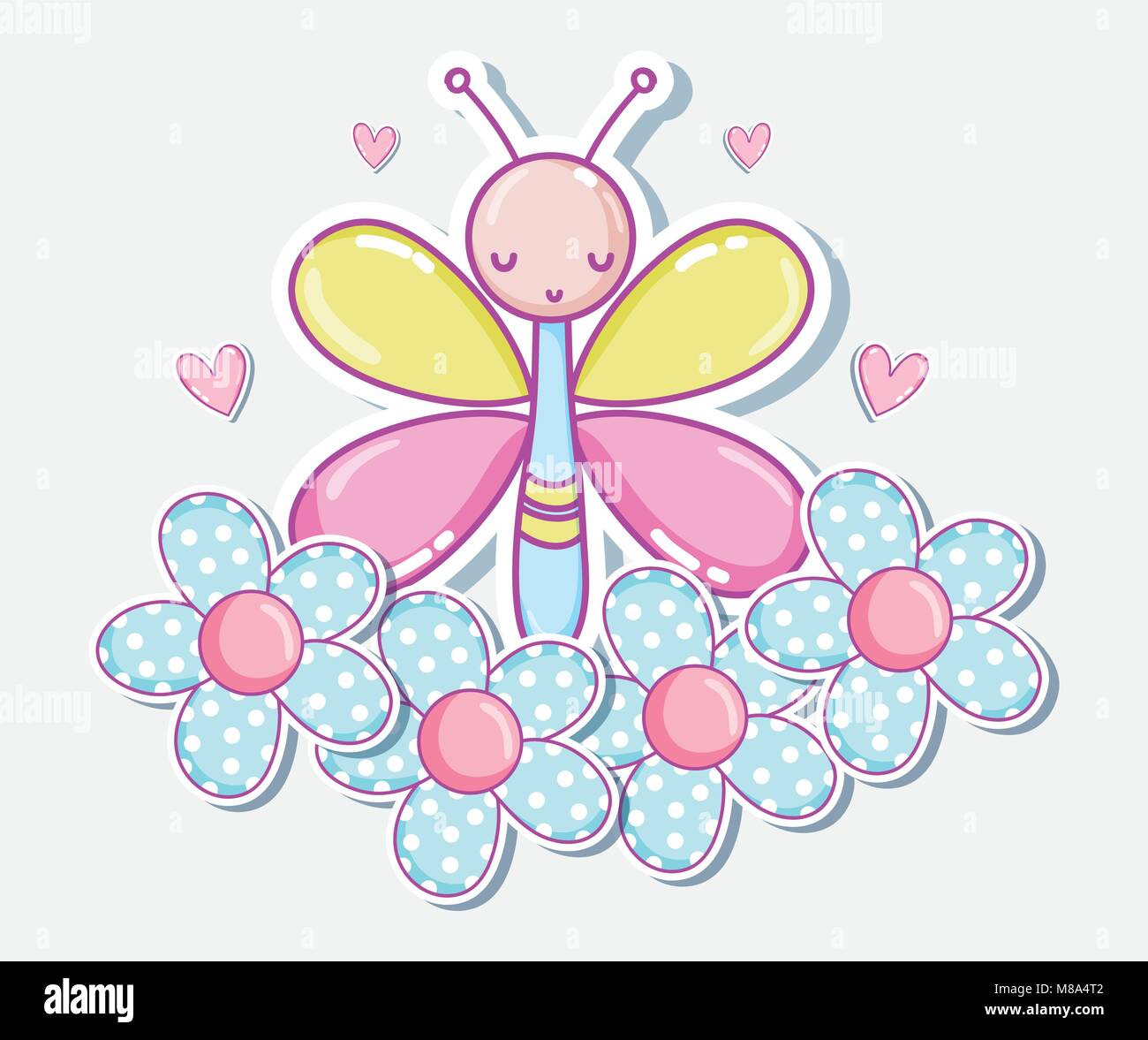 Beautiful buttefly cartoon Stock Vector Image & Art - Alamy