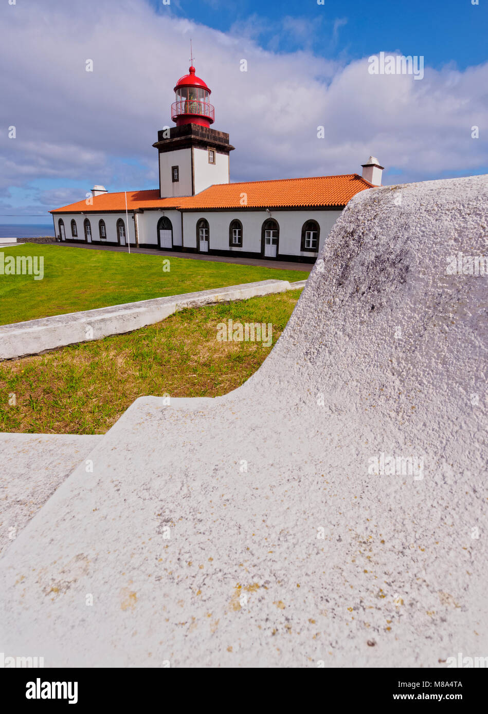 Farol das Lajes, lighthouse, Lajes das Flores, Flores Island, Azores ...