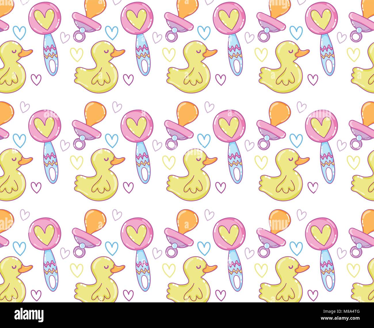 Cute cartoons pattern background Stock Vector Image & Art - Alamy