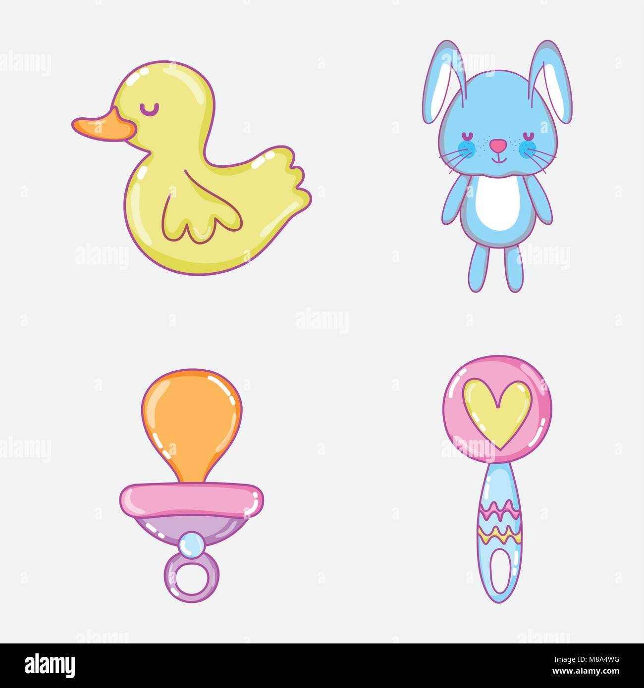 Cute cartoons collection Stock Vector Image & Art - Alamy