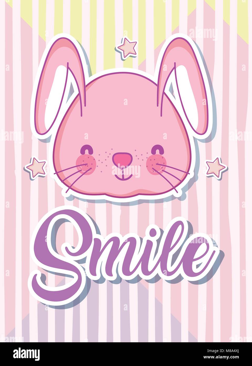 Smile message with cute cartoon Stock Vector Image & Art - Alamy