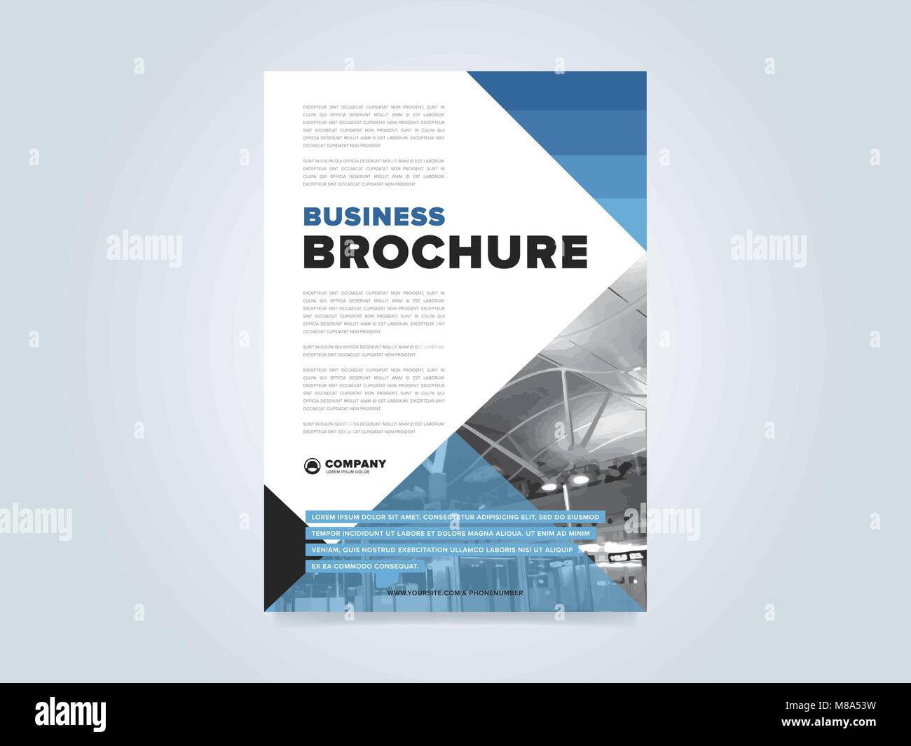 Brochure design template Stock Vector Image & Art - Alamy
