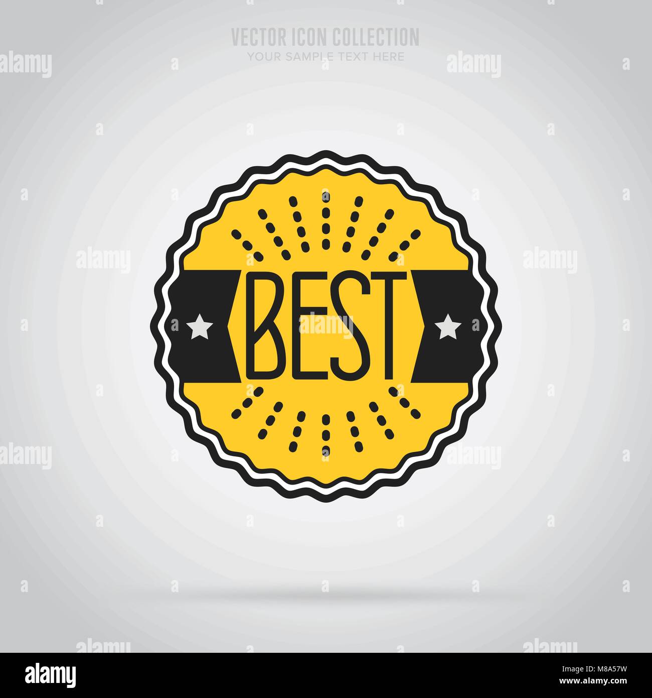 Best isolated badge, label or sticker, vector Stock Vector Image & Art ...