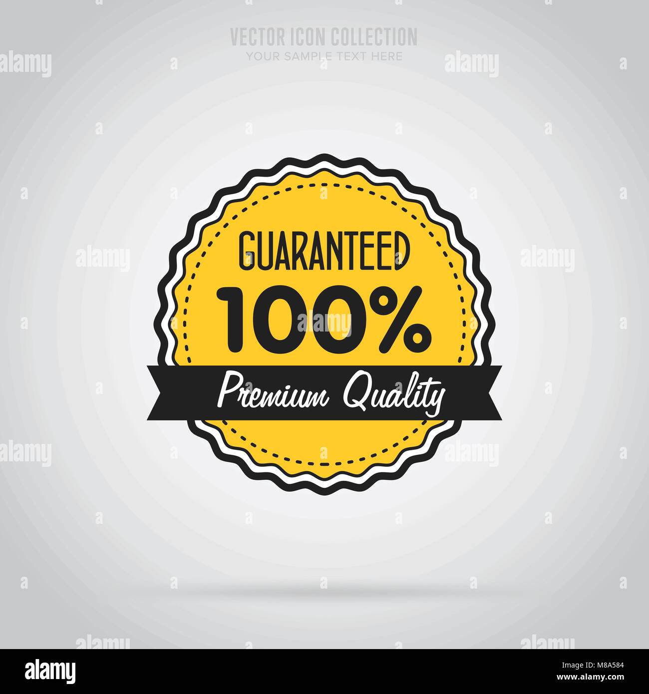 Guaranted isolated badge, label or sticker, vector Stock Vector Image ...
