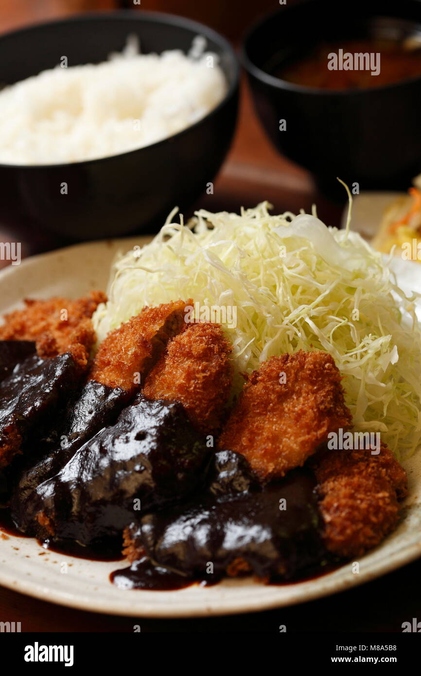 Miso Katsu, Nagoya Cuisine, Aichi Prefecture, Japan Stock Photo - Alamy