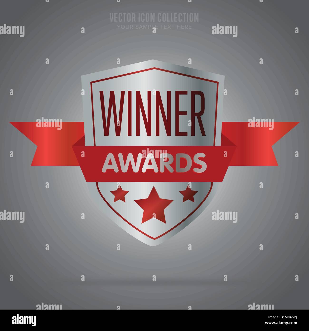 Winner isolated badge, label or sticker, vector Stock Vector Image ...