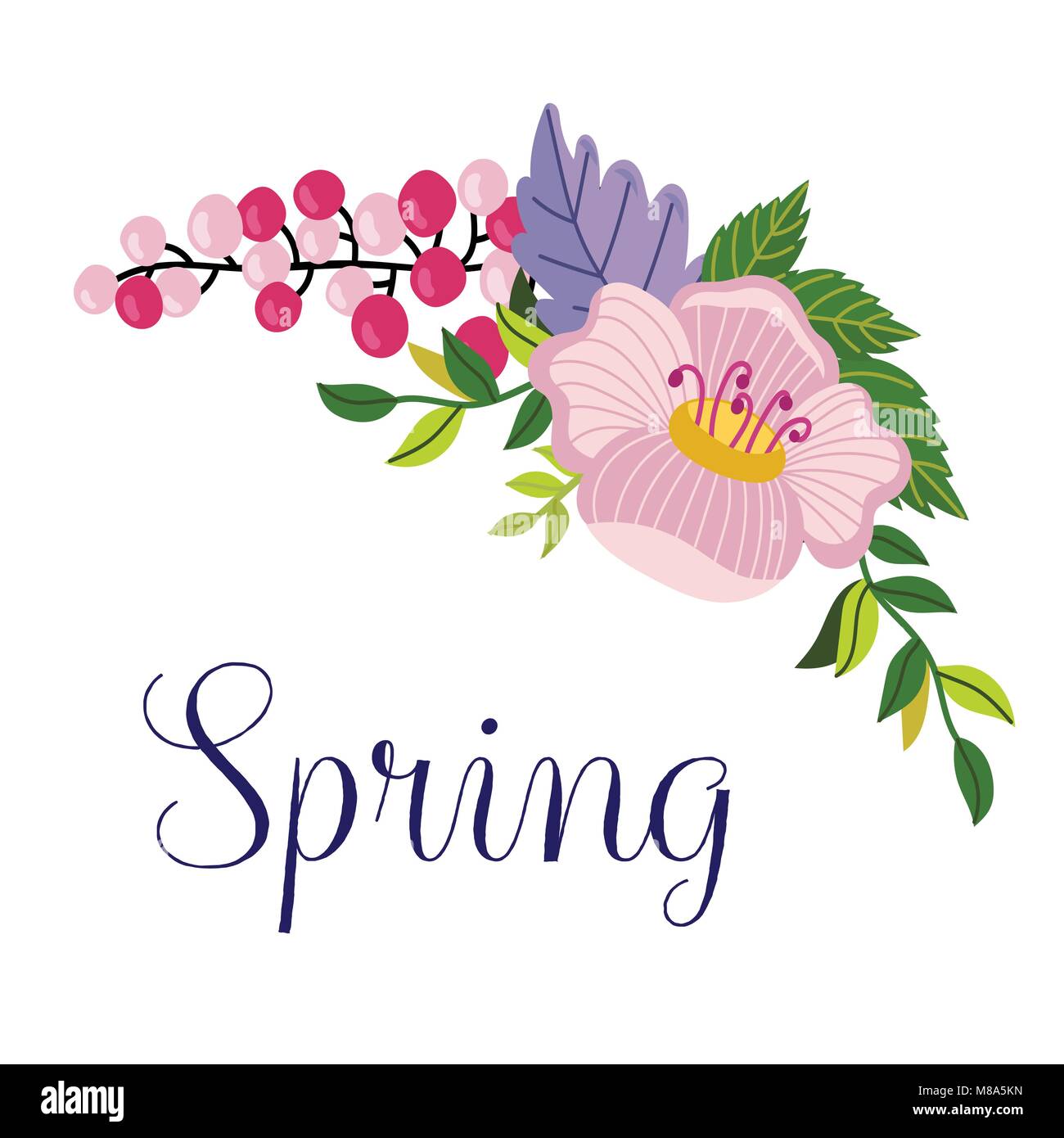 Flowers isolated vector Stock Vector Image & Art - Alamy