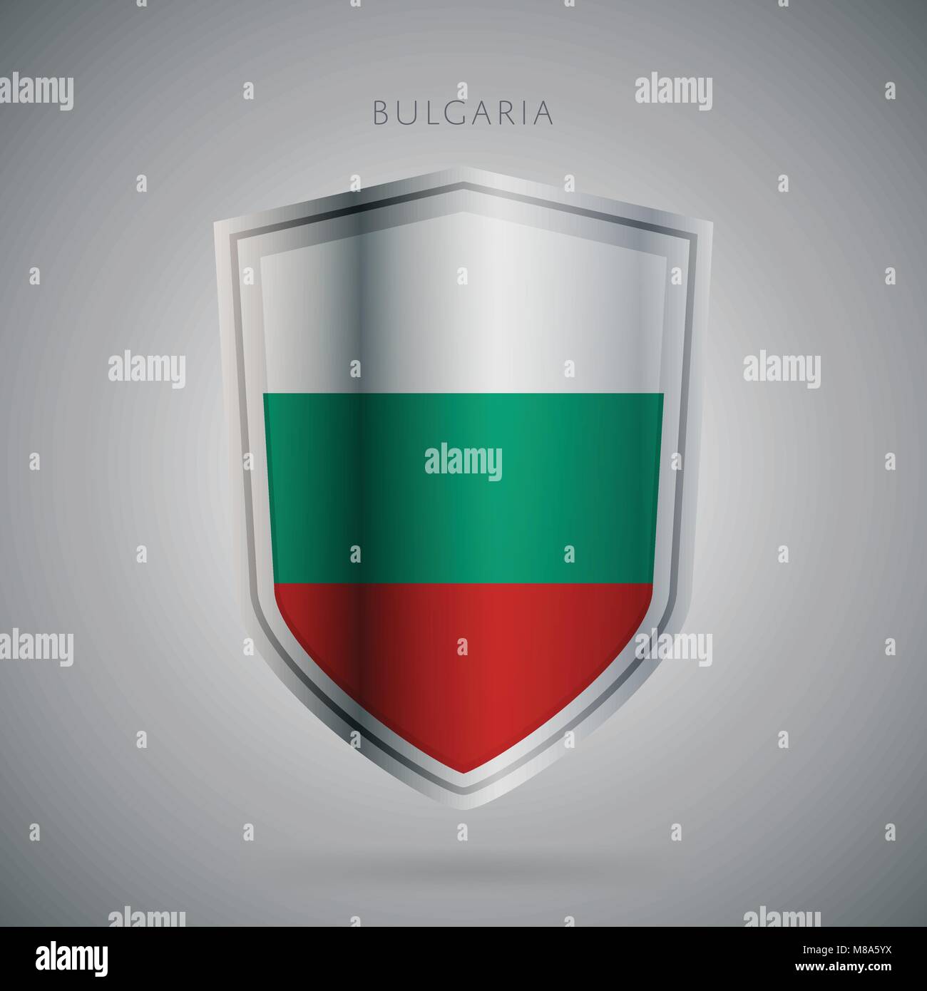 Europe flags series, vector. Bulgaria. Modern icon Stock Vector Image ...
