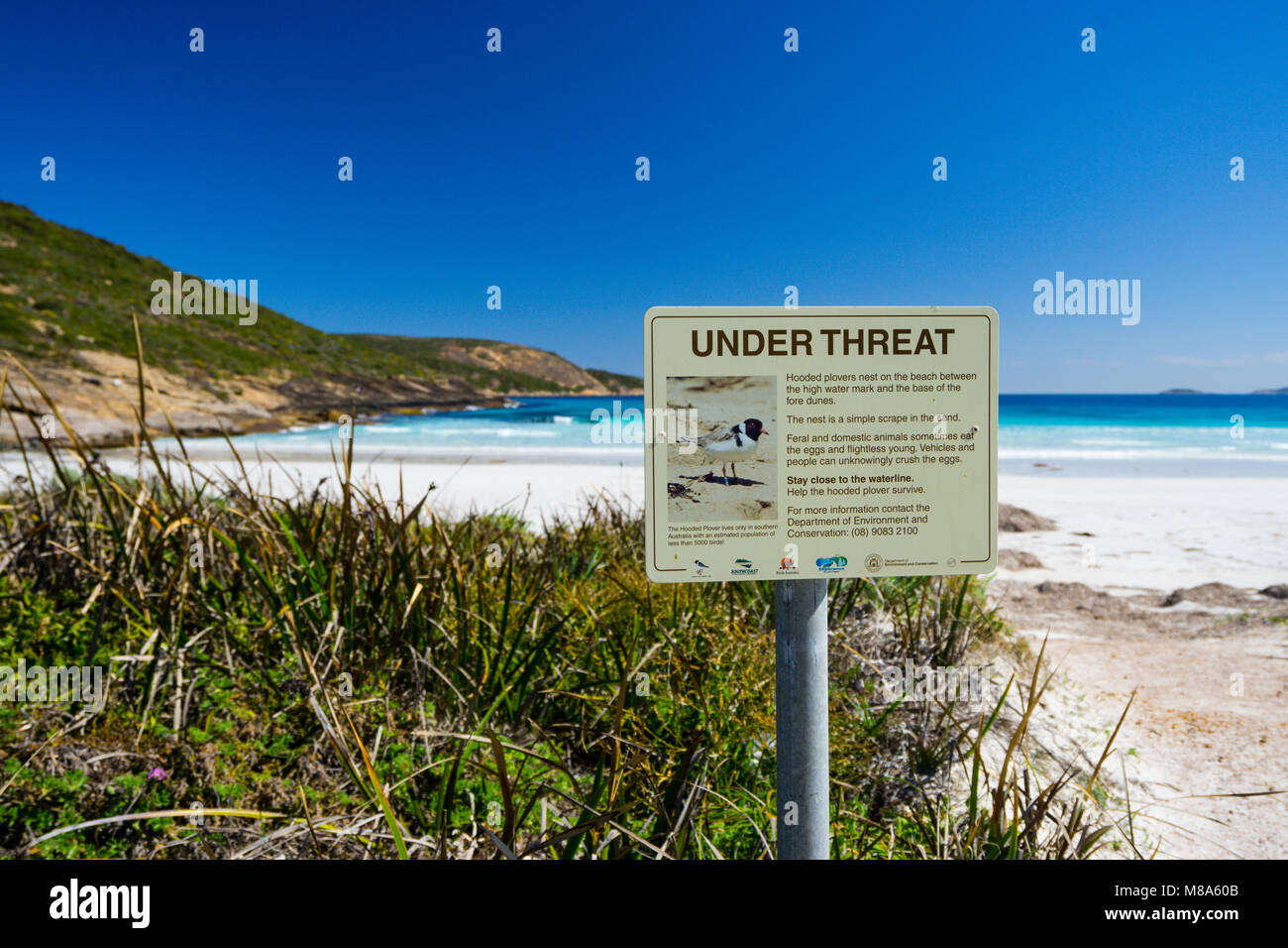 Bird Nesting Sign, Cape Le Grand Beach, Cape Le Grand National Park ...