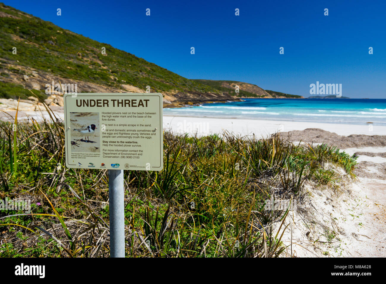 Bird Nesting Sign, Cape Le Grand Beach, Cape Le Grand National Park ...