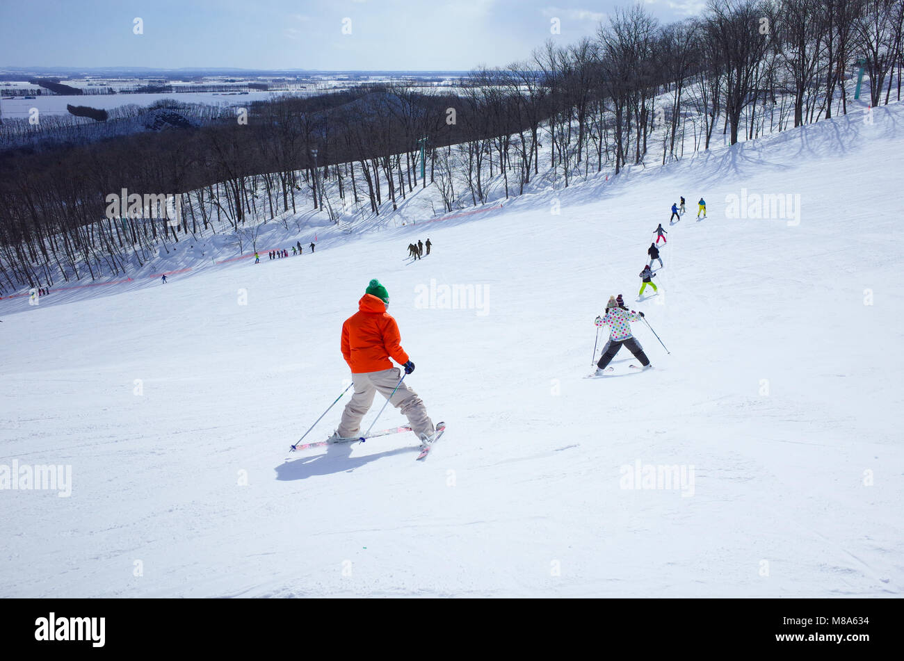Ski fields in Hokkaido Stock Photo - Alamy
