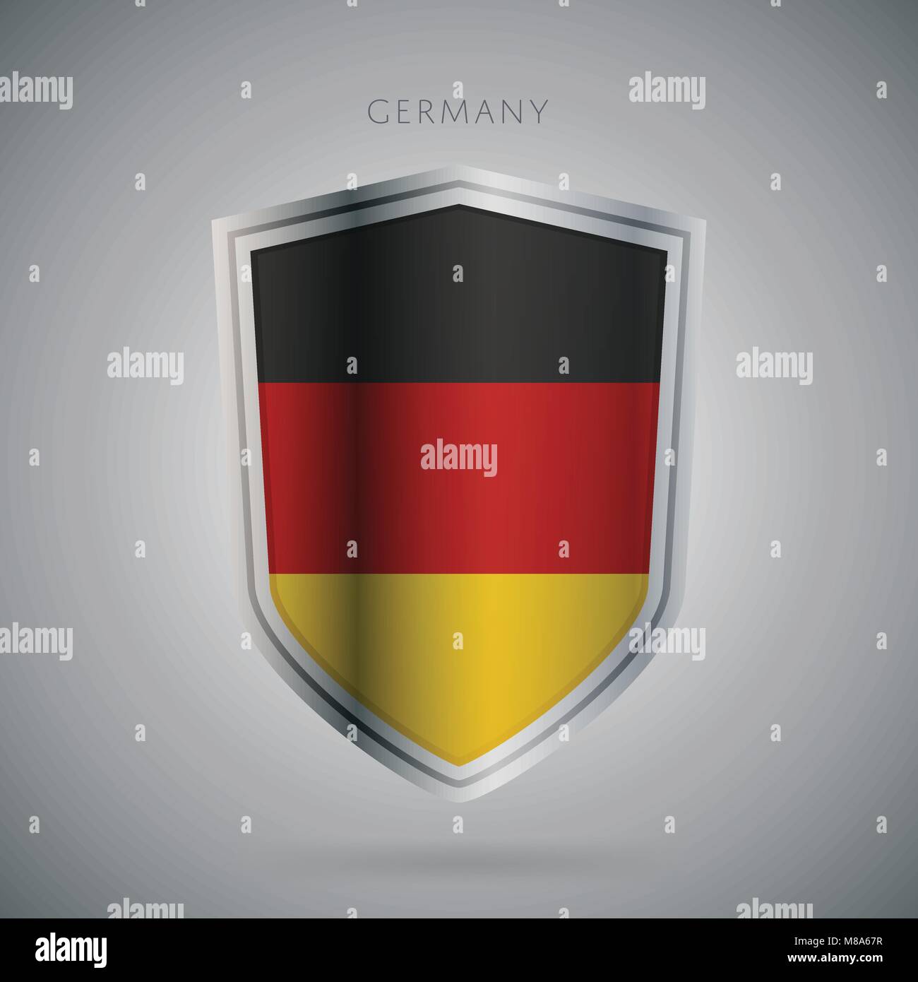 Europe flags series, vector. Germany. Modern icon Stock Vector Image ...