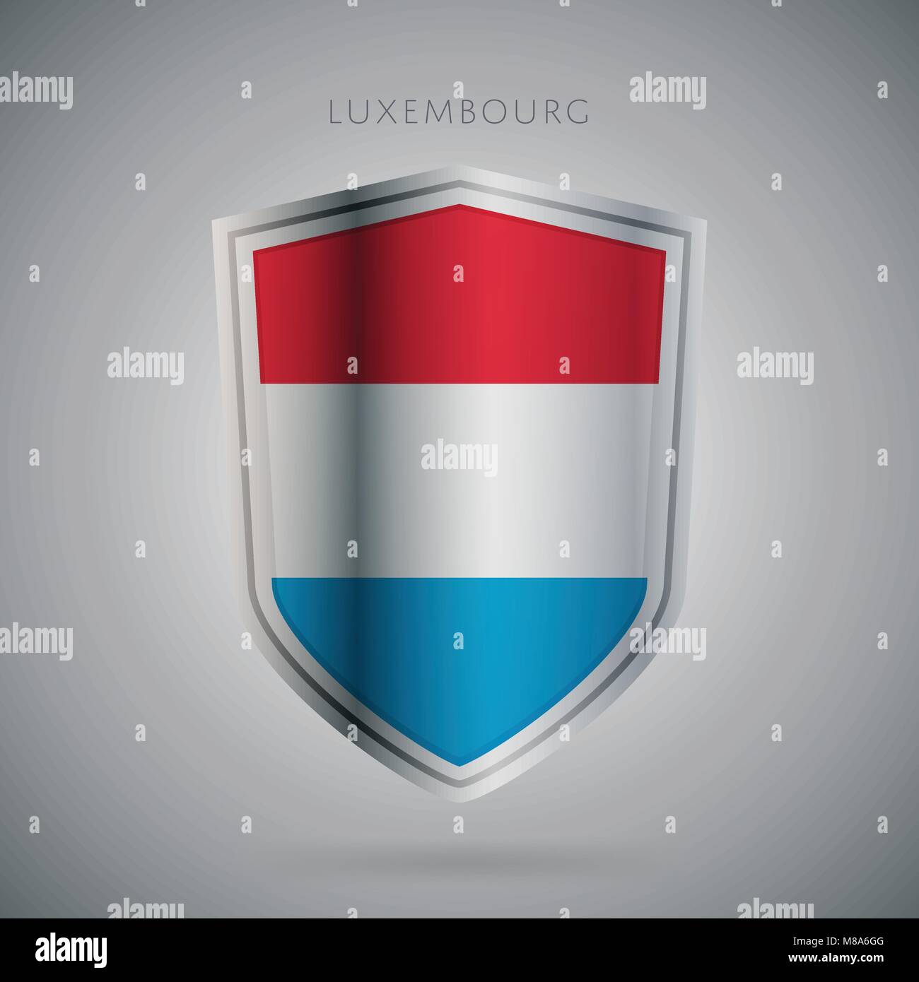 Europe flags series, vector. Luxembourg icon Stock Vector Image & Art ...