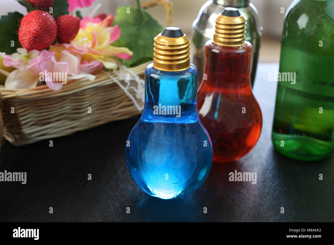 Soda in a light bulb Stock Photo - Alamy