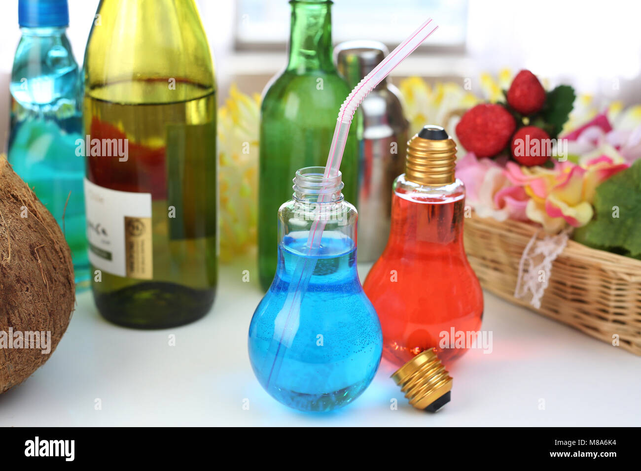 Soda in a light bulb Stock Photo - Alamy