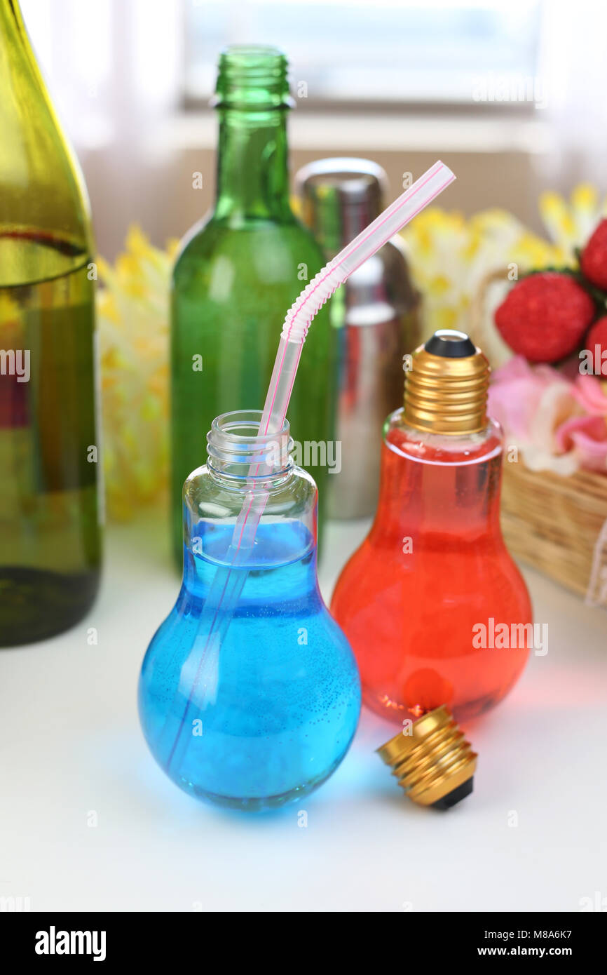 Soda in a light bulb Stock Photo - Alamy
