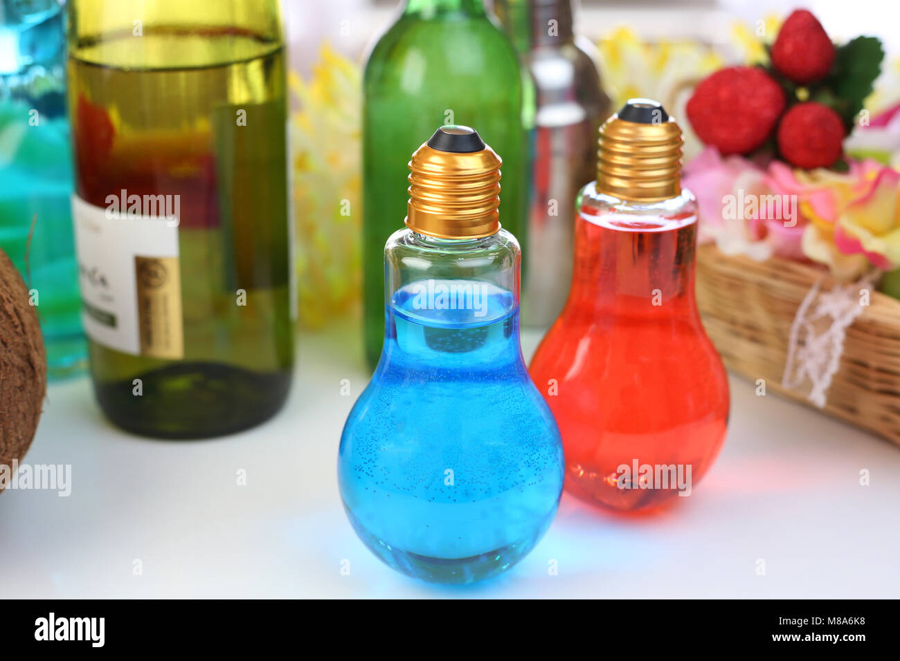 Soda in a light bulb Stock Photo - Alamy