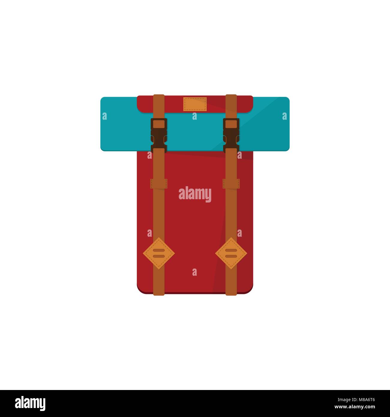 Vector flat backpack Stock Vector Image & Art - Alamy