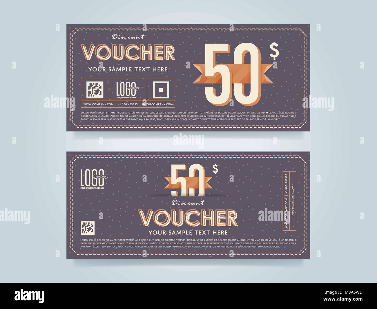 Gift voucher template, vector layout Stock Vector Image & Art - Alamy
