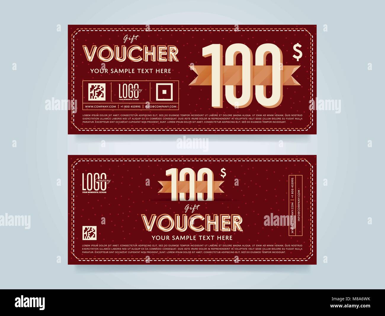 Gift voucher template, vector layout Stock Vector Image & Art - Alamy