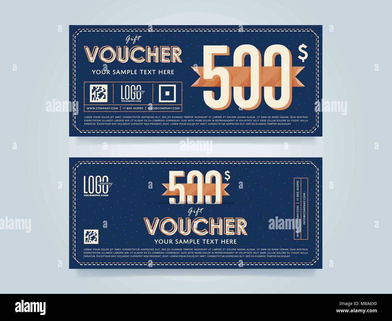 Gift voucher template, vector layout Stock Vector Image & Art - Alamy