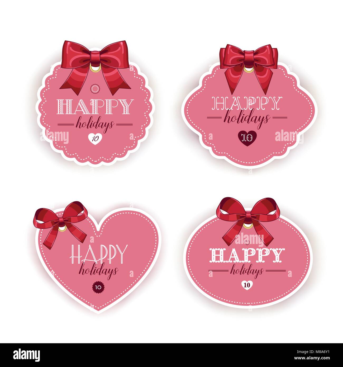 Beautiful cards red bows hi-res stock photography and images - Alamy